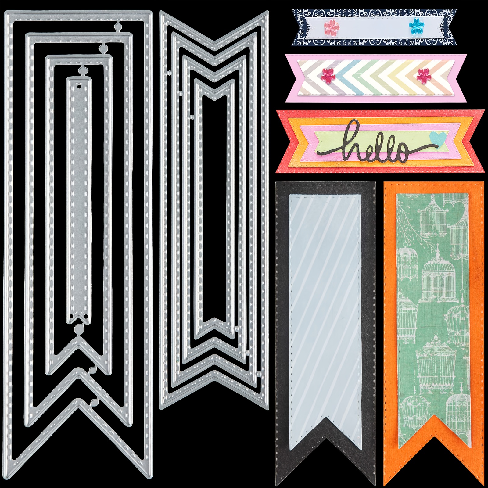 scrapbooking dies sold on Temu United States