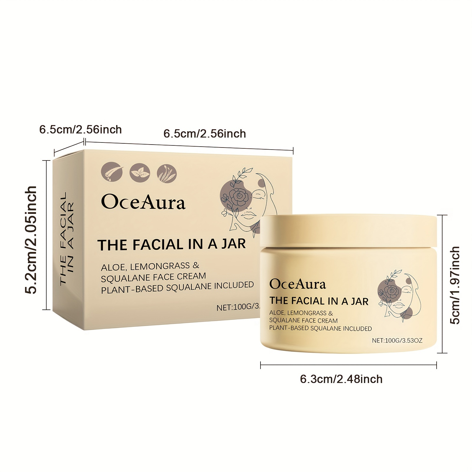 Oceaura Hydrating Face Cream Glycerin - Temu