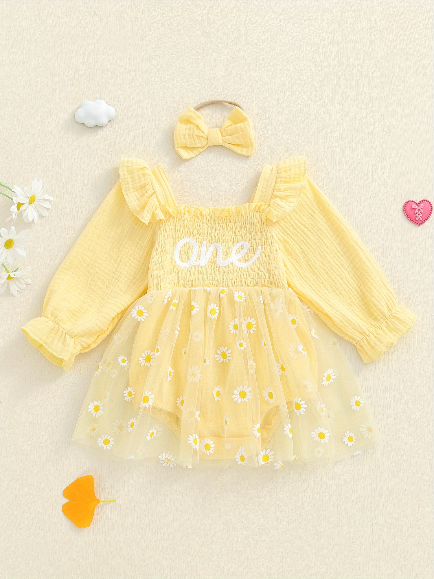 baby daisy dress sold on Temu United States