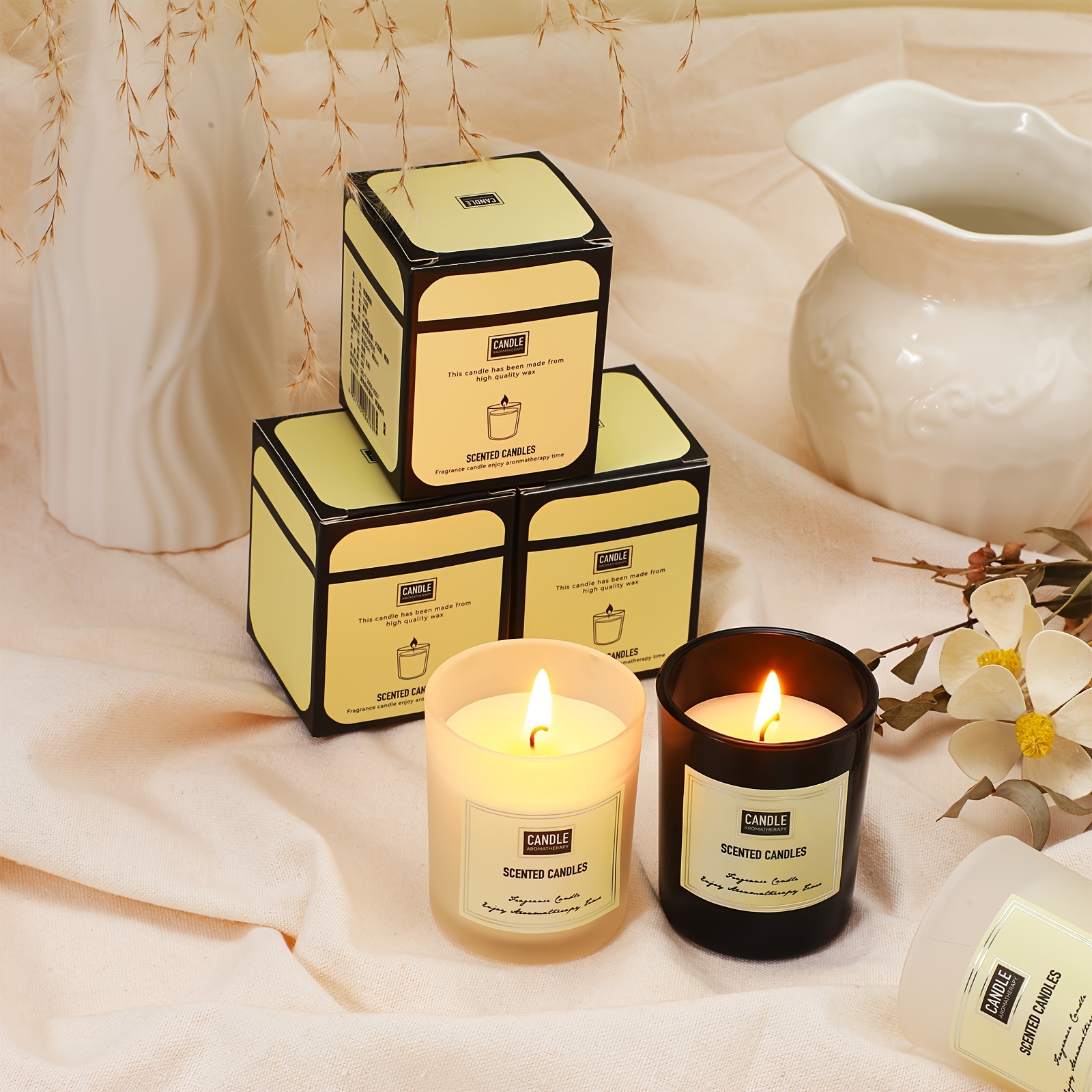 Scented candles in bulk store