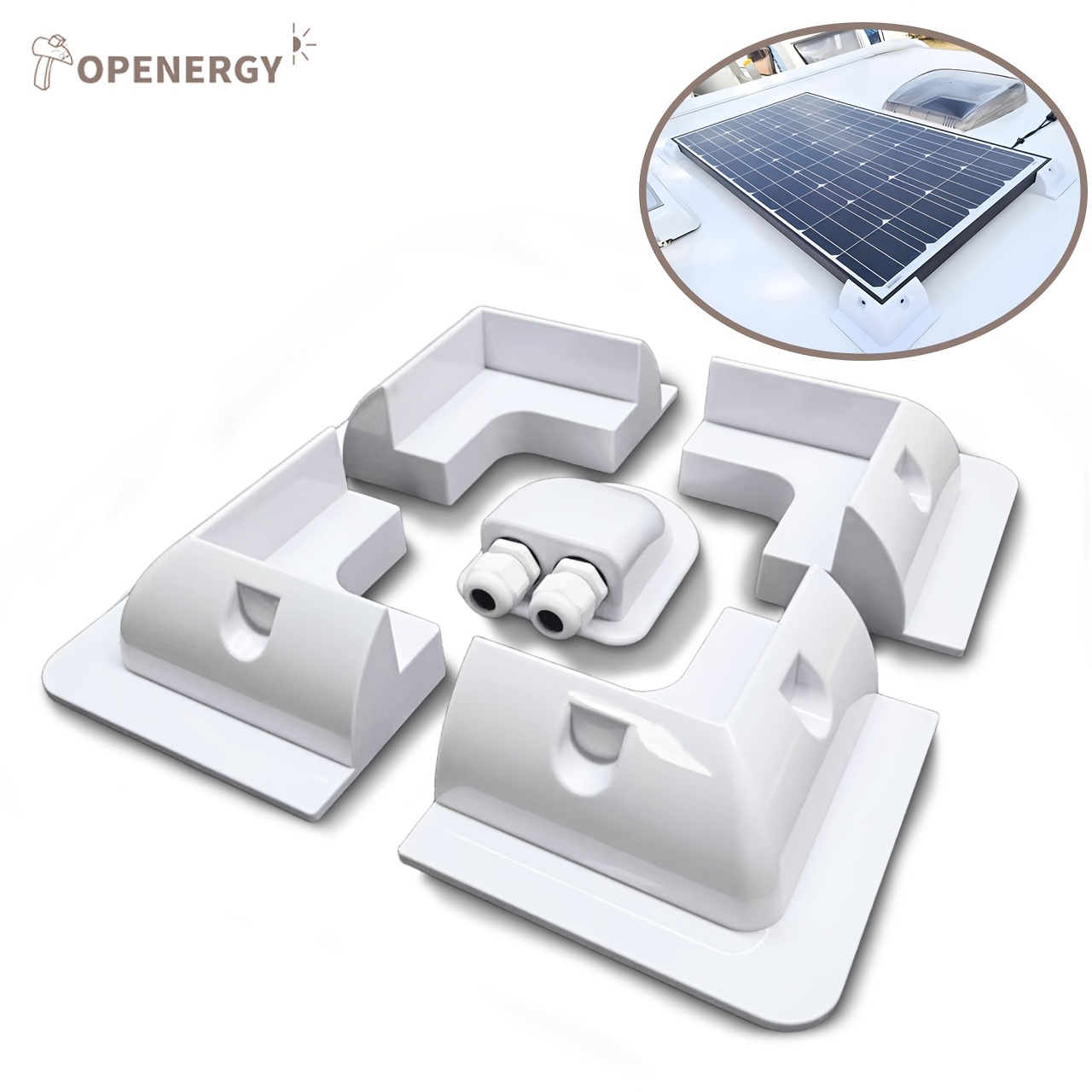 solar panel brackets sold on Temu United States