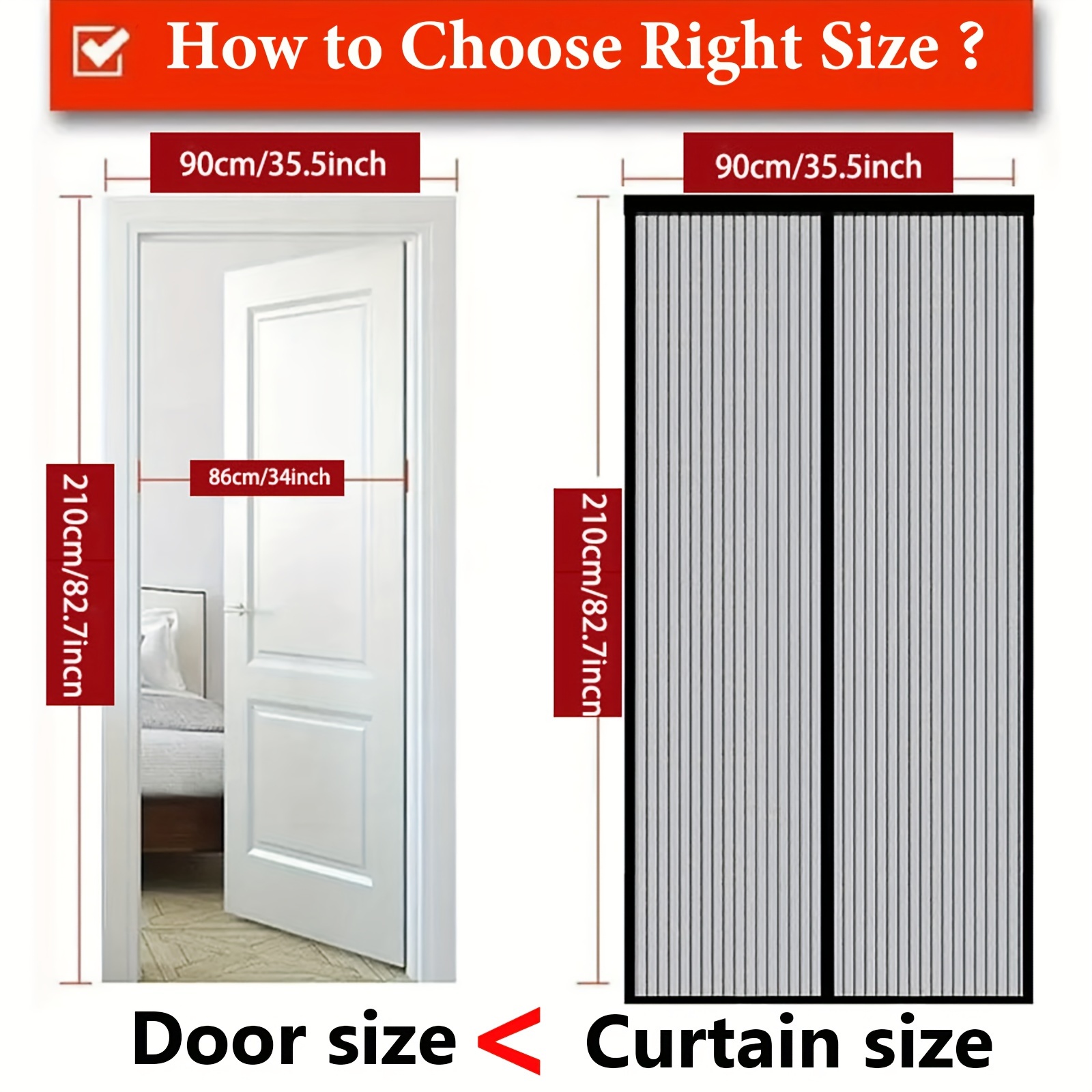 Classic Style Fiberglass Magnetic Screen Door Hand Washable - Temu