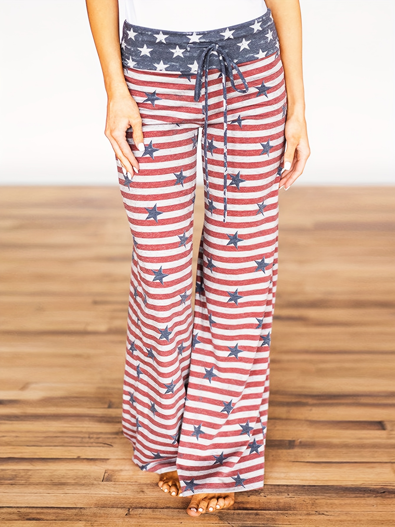 American Flag Pants Women