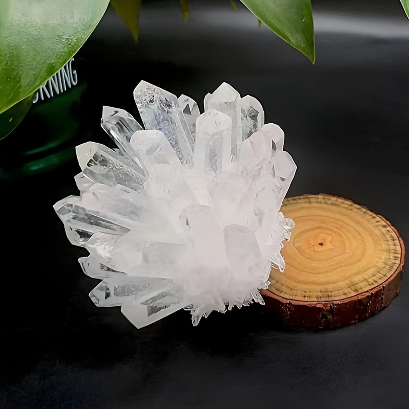 Natural White Crystal Real Geometric Quartz Gem Specimens - Temu