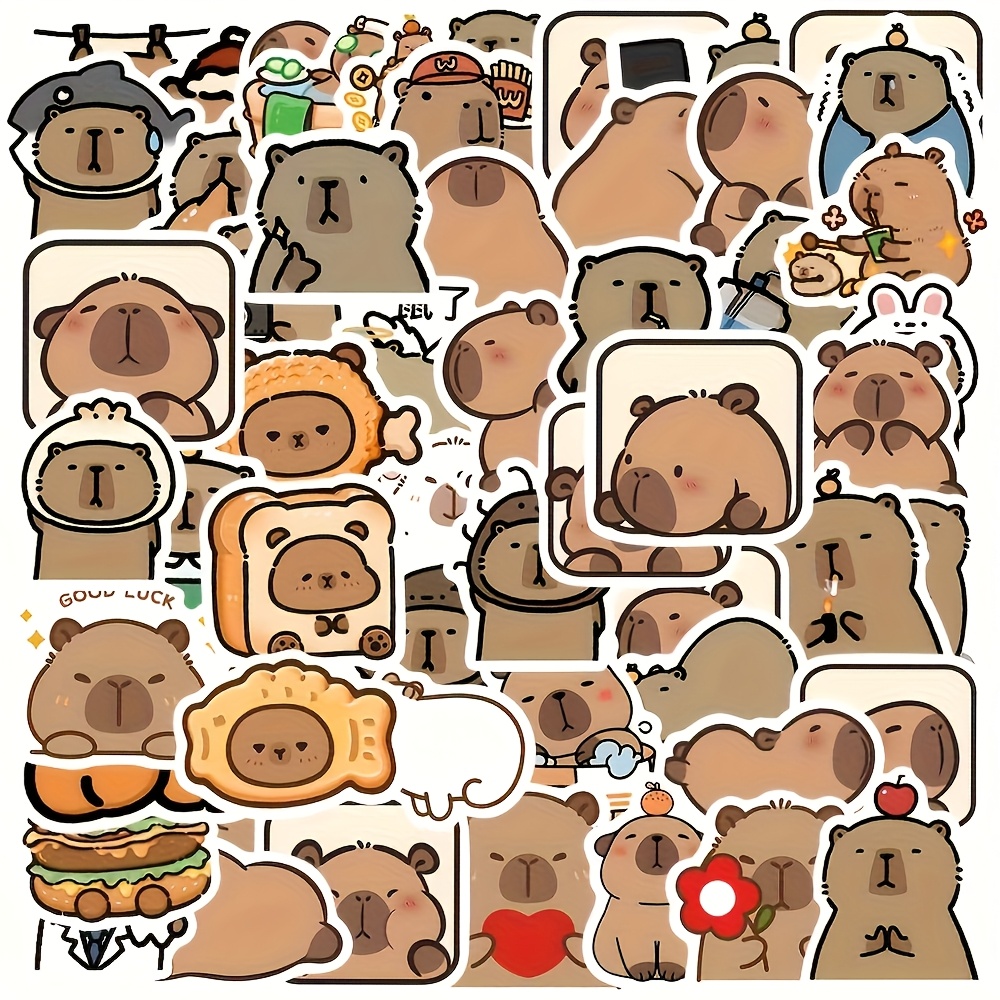 cute capybara sticker sold on Temu United States