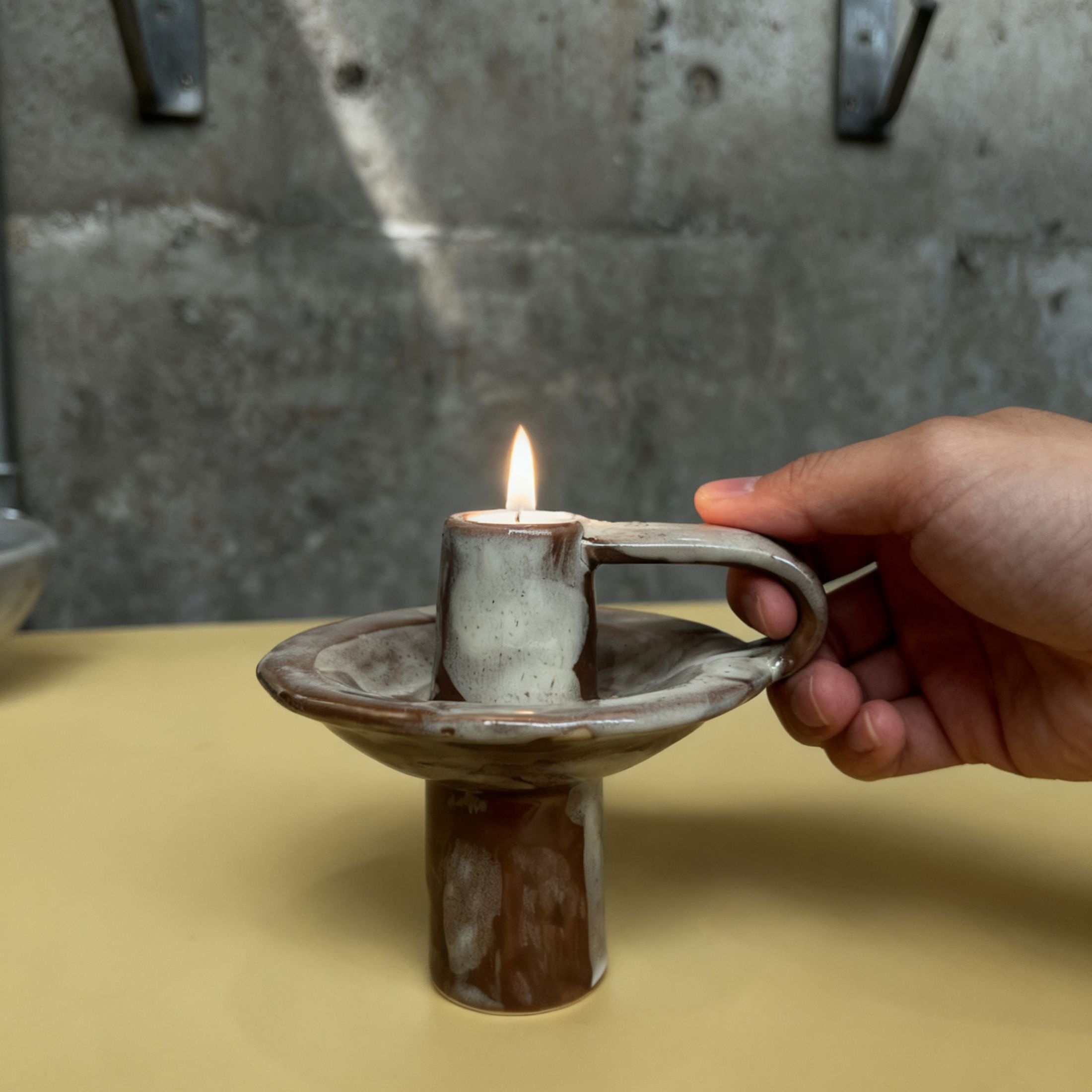ceramic candle holder sold on Temu United States