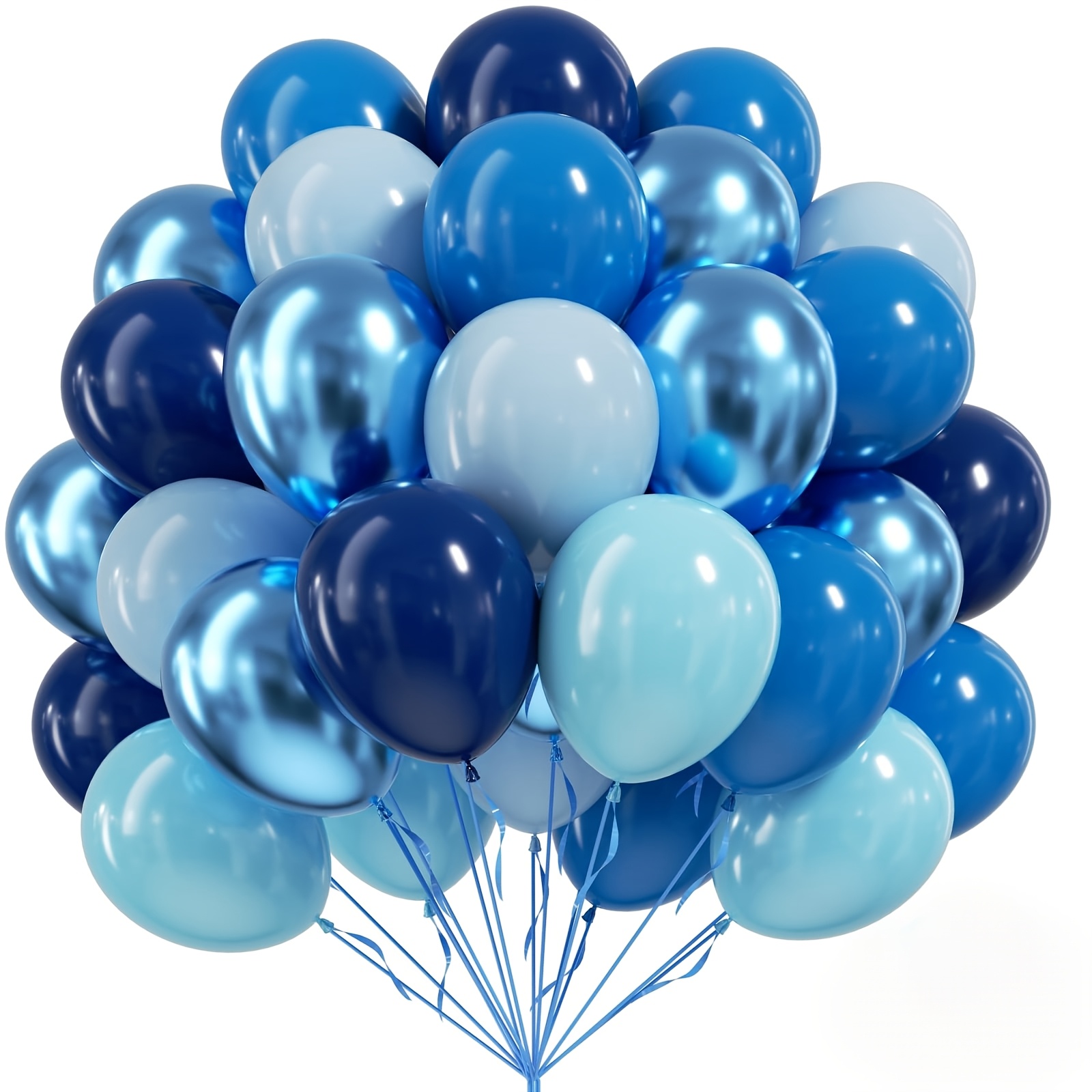 navy blue balloons sold on Temu United States