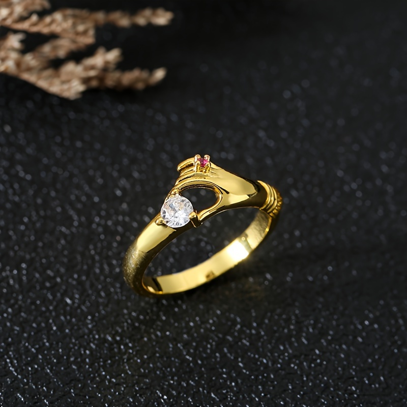 Fashion Cool Creative Hand Gesture Design Ring - Temu Australia