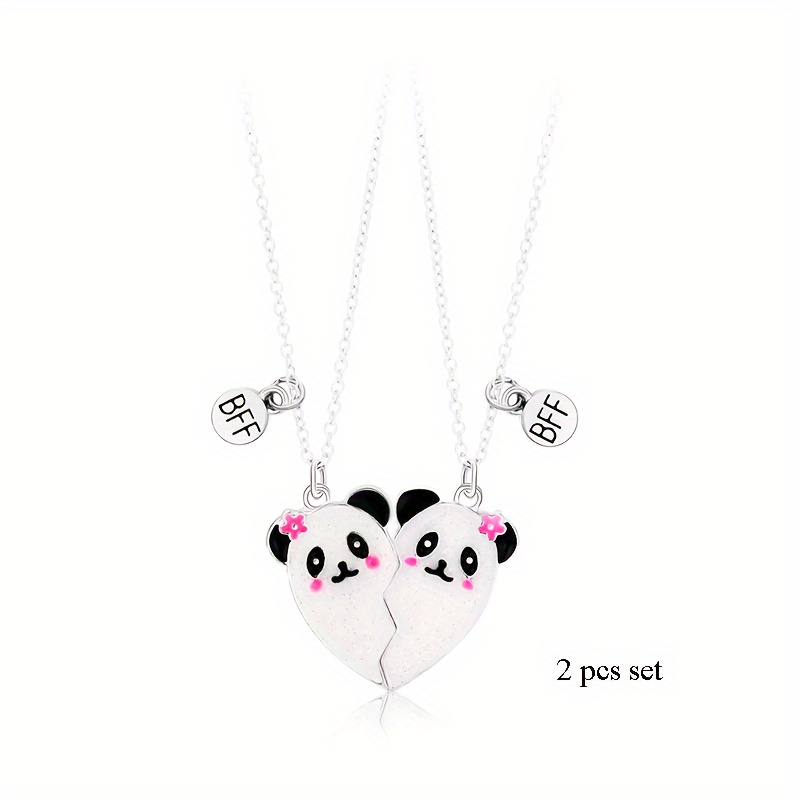 Trendy Panda Pendant Necklace Men Heart Shaped Pendant - Temu United ...