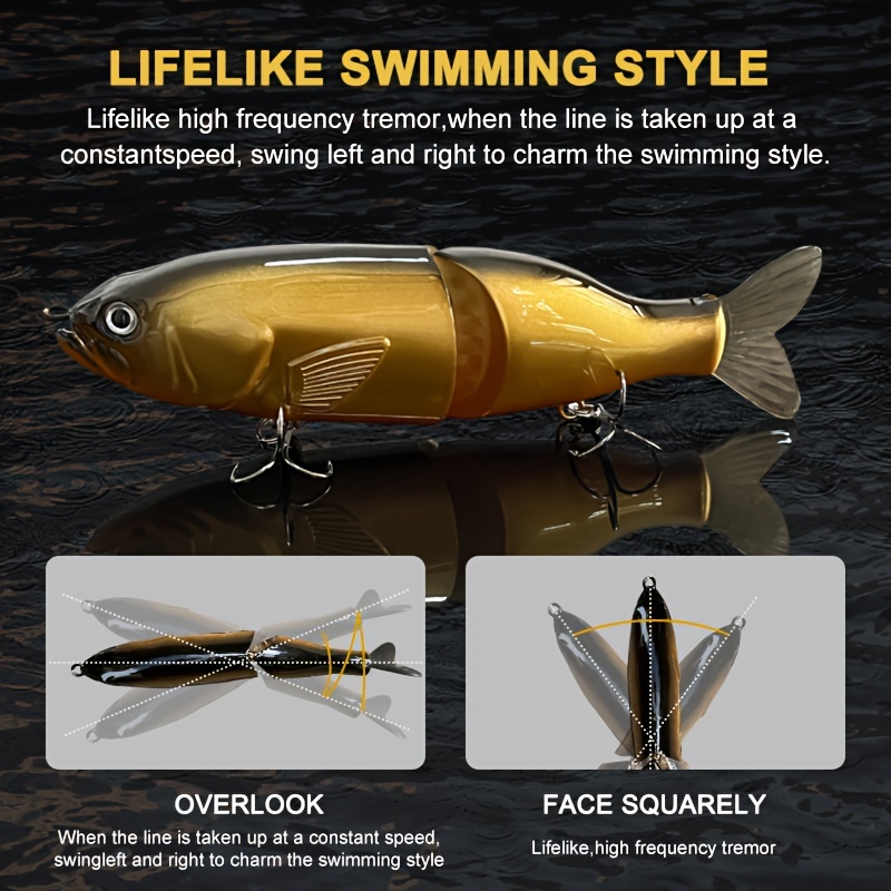 Multi jointed Floating Fishing Lure Ideal Bass Pike - Temu