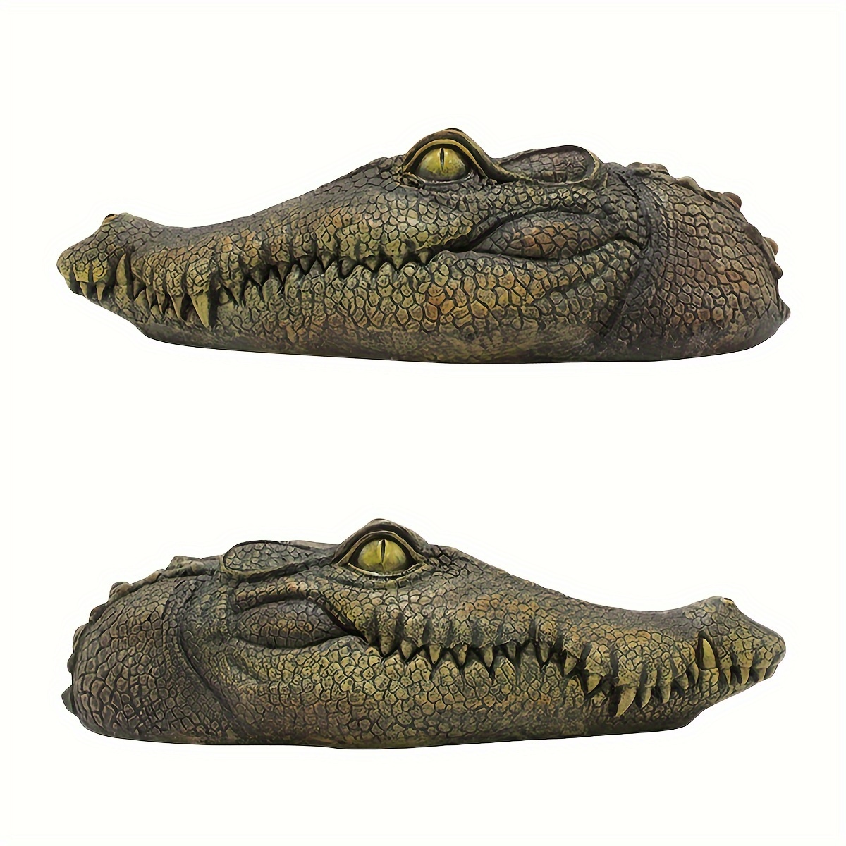 1pc Simulated Crocodile Statue, Realistic Crocodile Head Prank Props ...