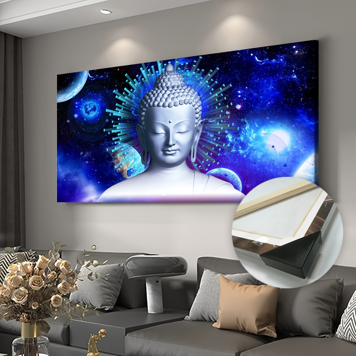 Framed Religious Canvas Wrapped Poster - Temu