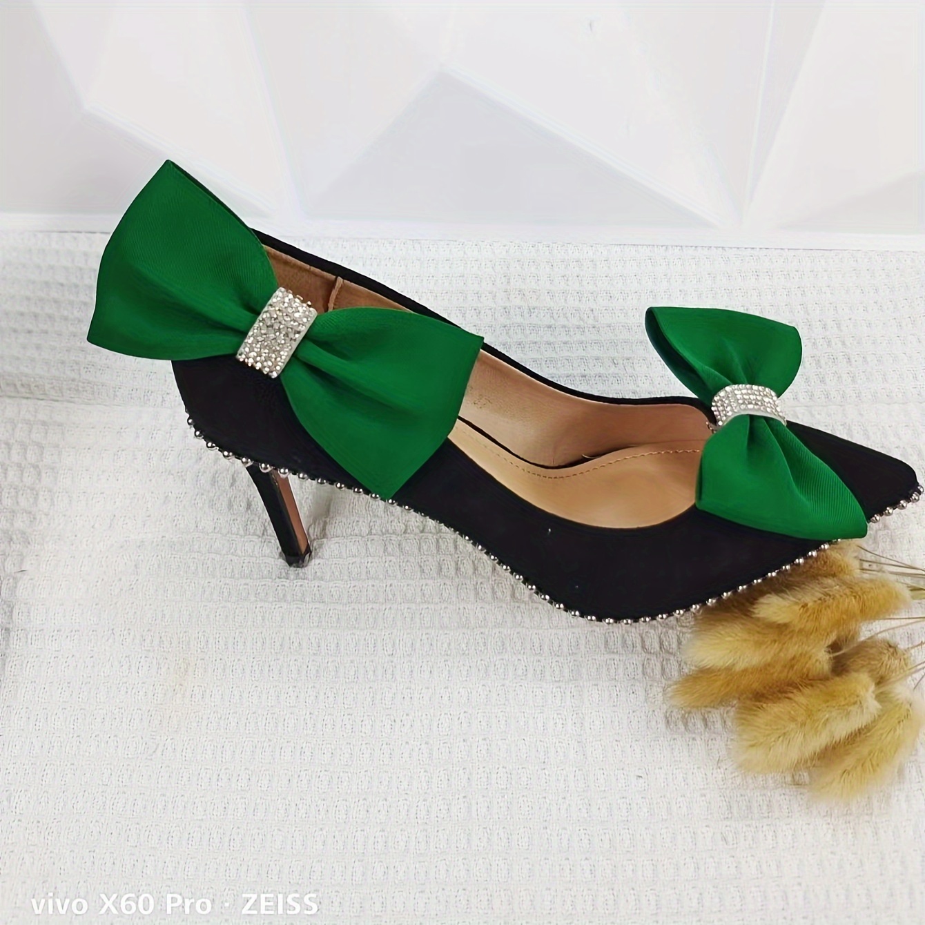 Green Detachable Shoe Buckles High Heels Decoration Gifts - Temu Canada