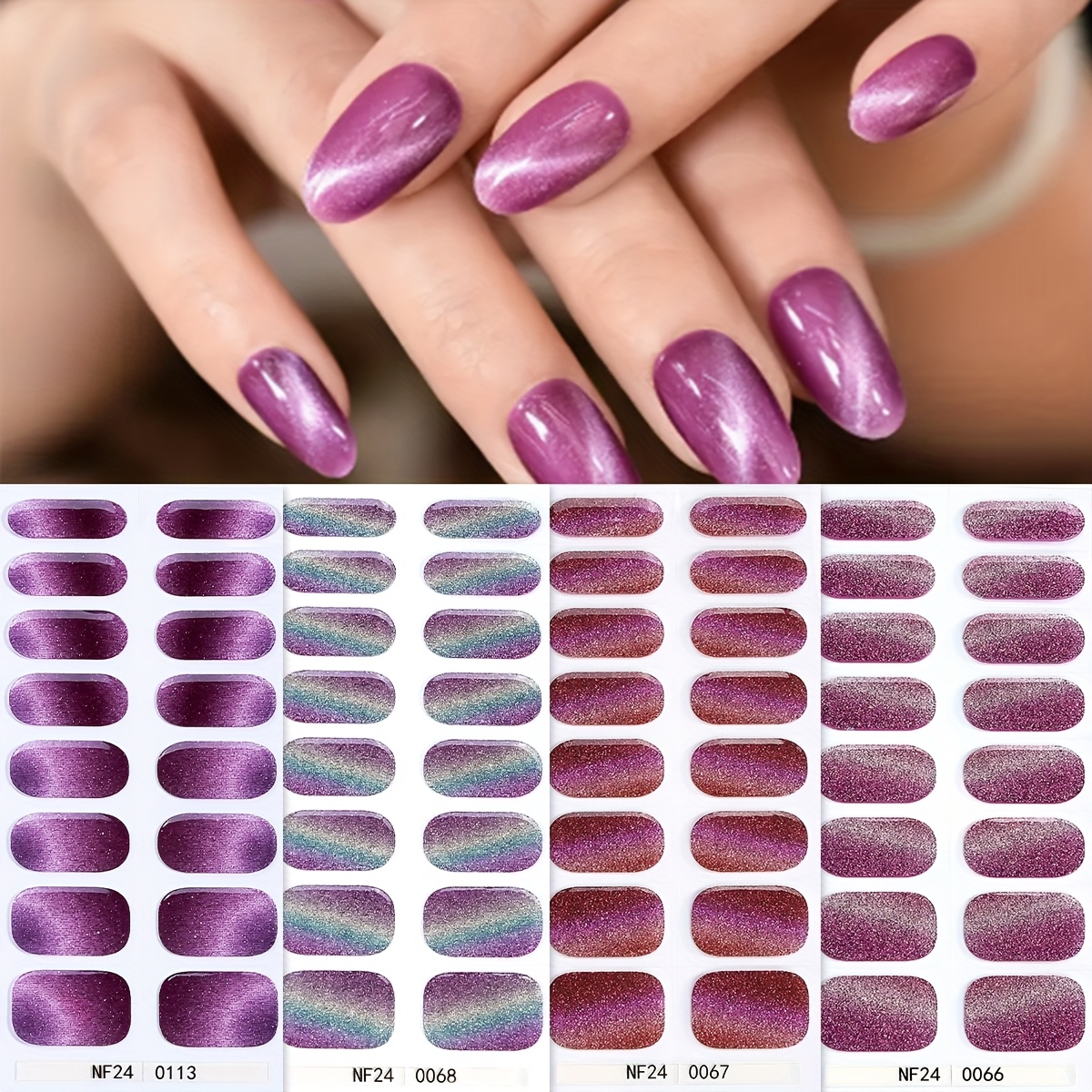 gel nail stickers uv sold on Temu United States