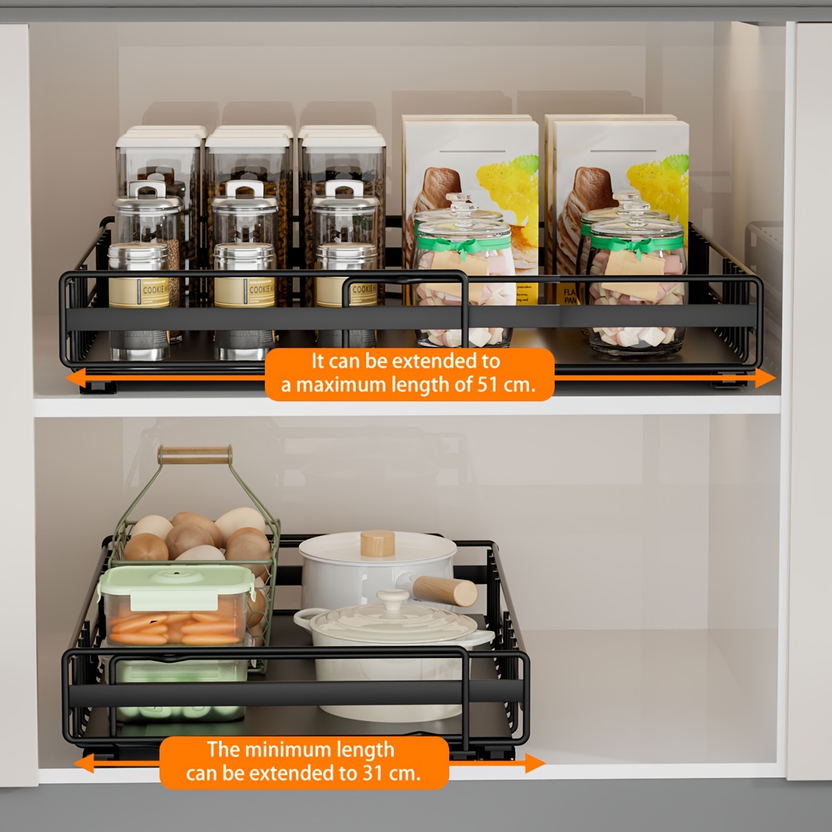 pull out cabinet shelves sold on Temu United States