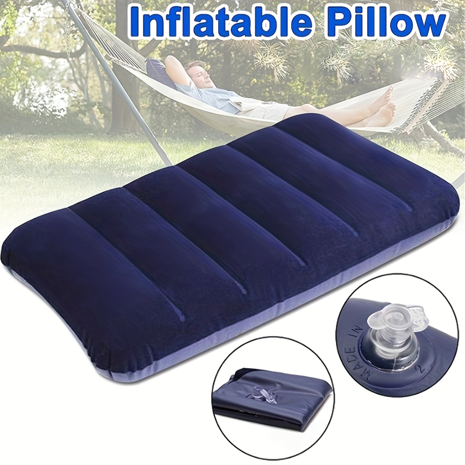 inflatable pillow camping sold on Temu United States