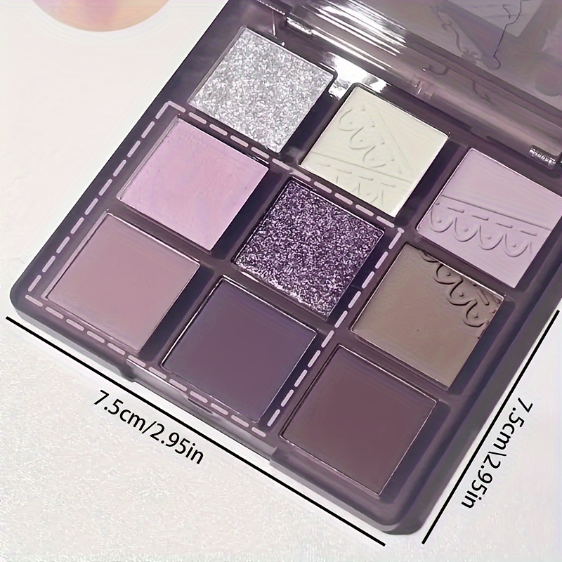 9 Color Eyeshadow Palette Low Saturated Milk Tea Brown Color - Temu