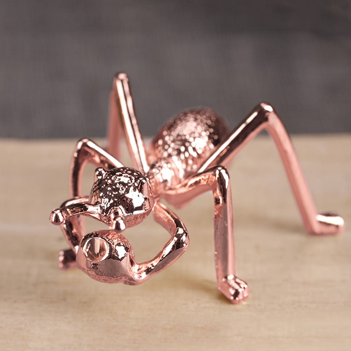 Creative Rose Golden Ant Tea Pet Small Ornaments Desktop - Temu