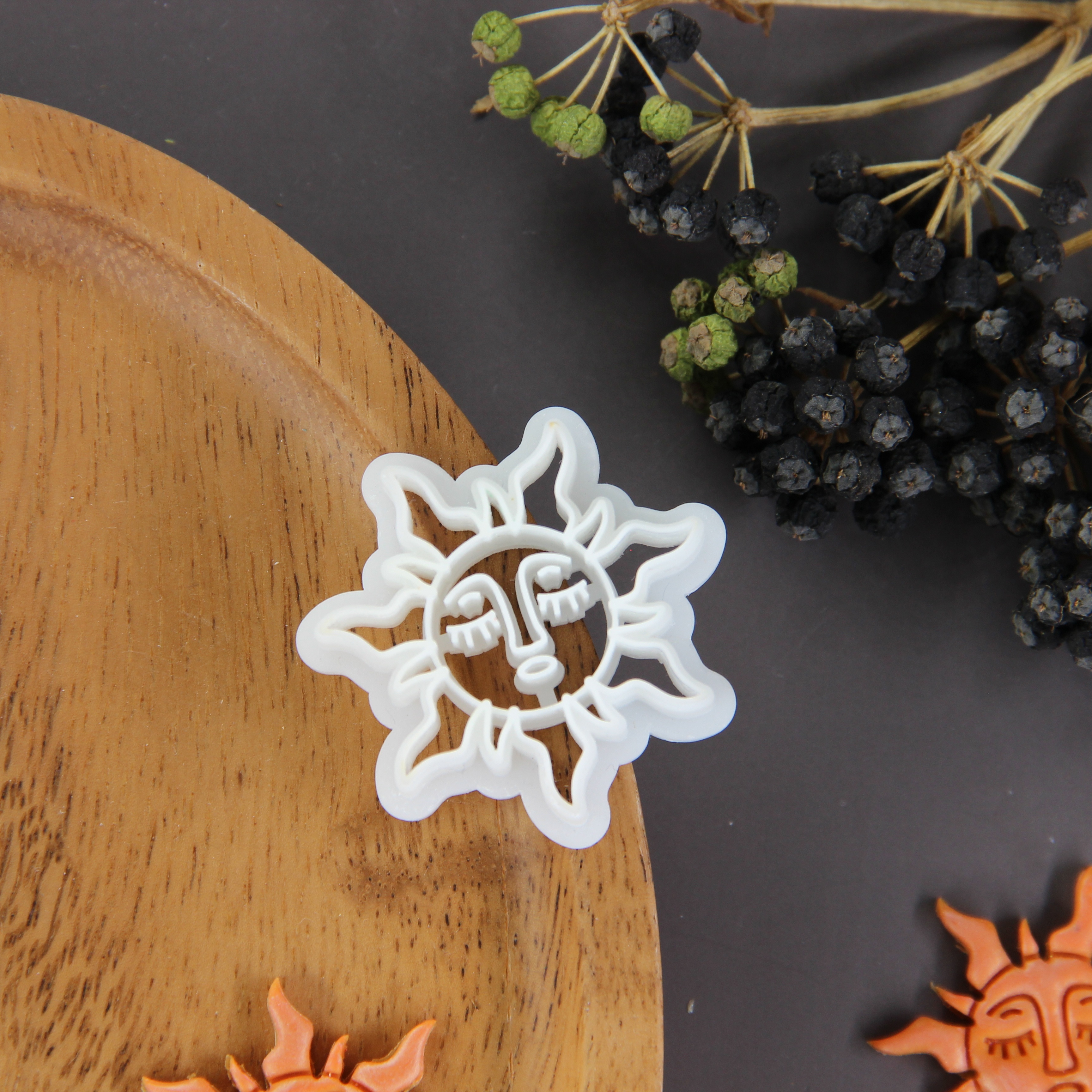 1pc Sun Polymer Clay Cutters Sun Goddess Clay Cutters Sun Face Clay ...