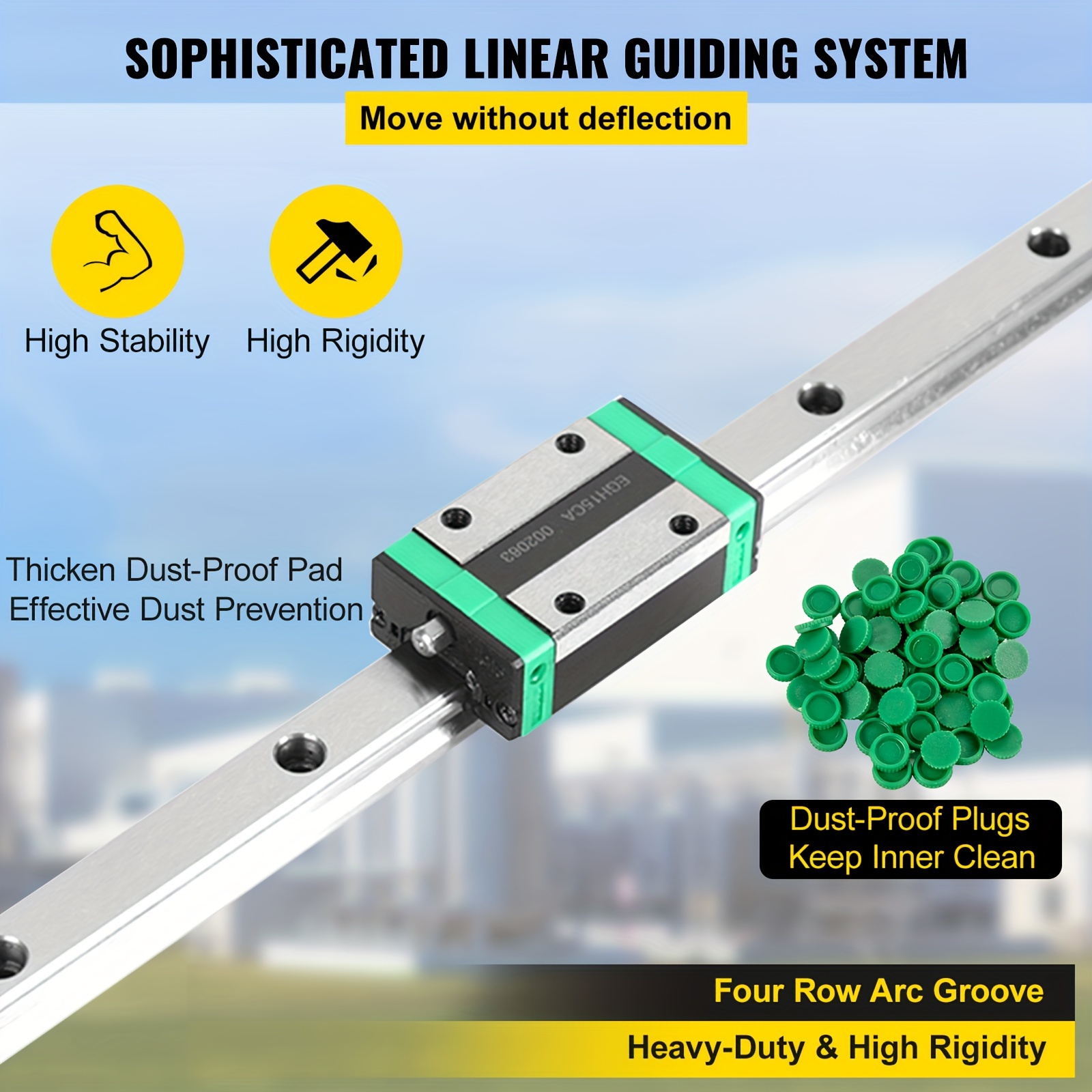 Linear Rail Linear Bearings Rails Hsr20 Bearing - Temu