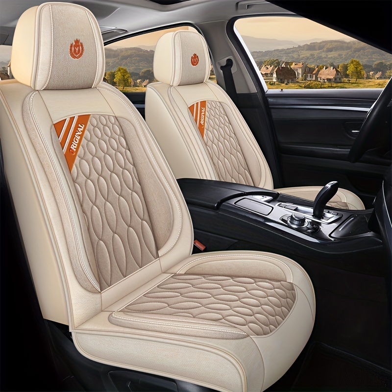 Car Seat Cushion Breathable Durable Linen Universal Fabric - Temu New ...