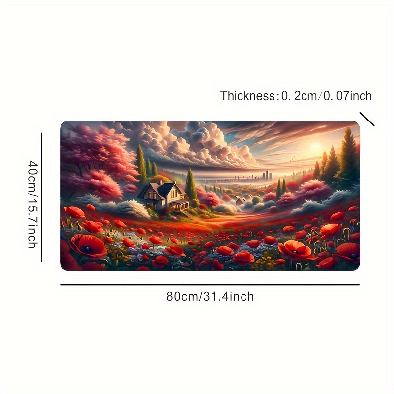Flower Sea Pattern Gaming Mouse Pad Premium Art Mouse Pad - Temu South ...