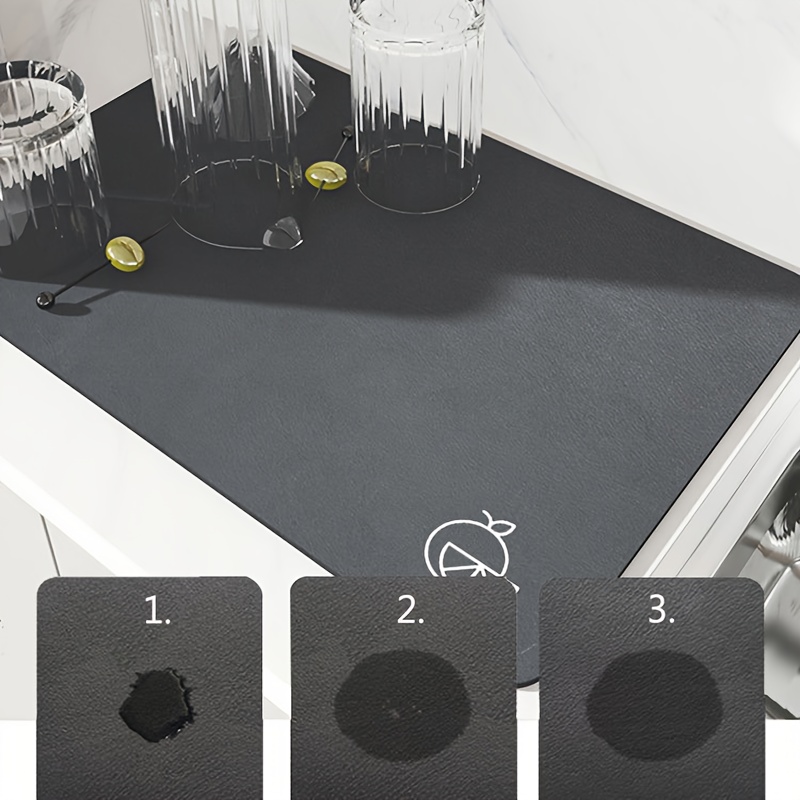 Vintage Pattern Thick Diatom Mud Drain Pad Machine Washable - Temu