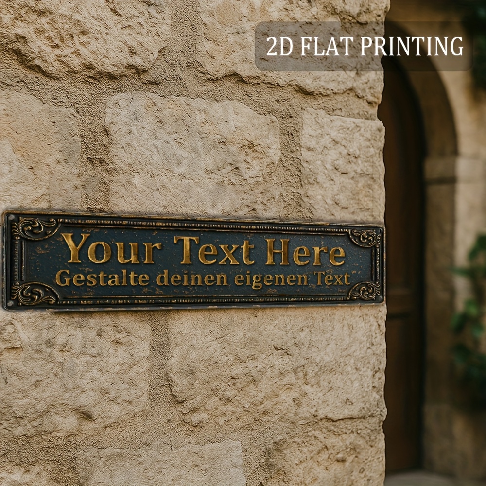 customizable signs sold on Temu New Zealand