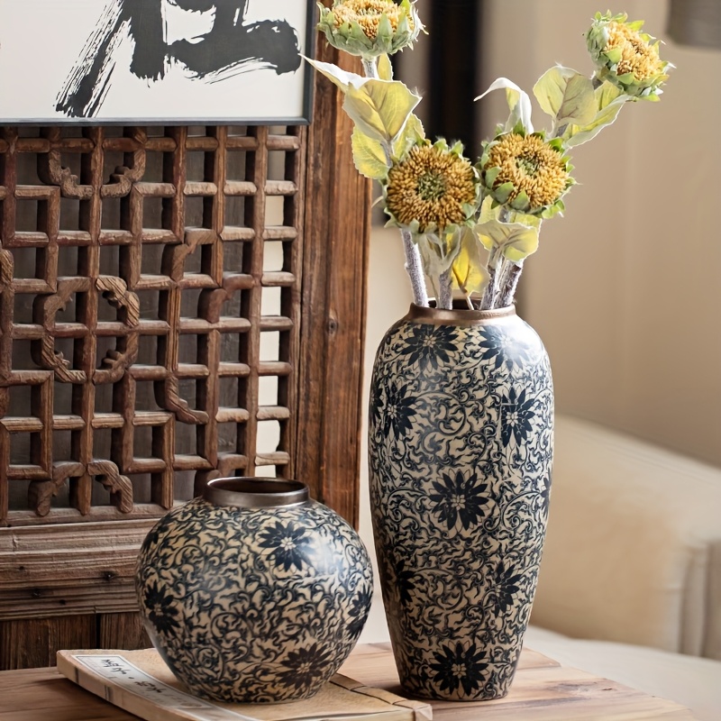 blue and white vases sold on Temu United States