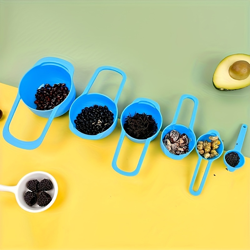 Kitchen Baking Tools Measuring Spoons Set Stackable Plastic - Temu ...