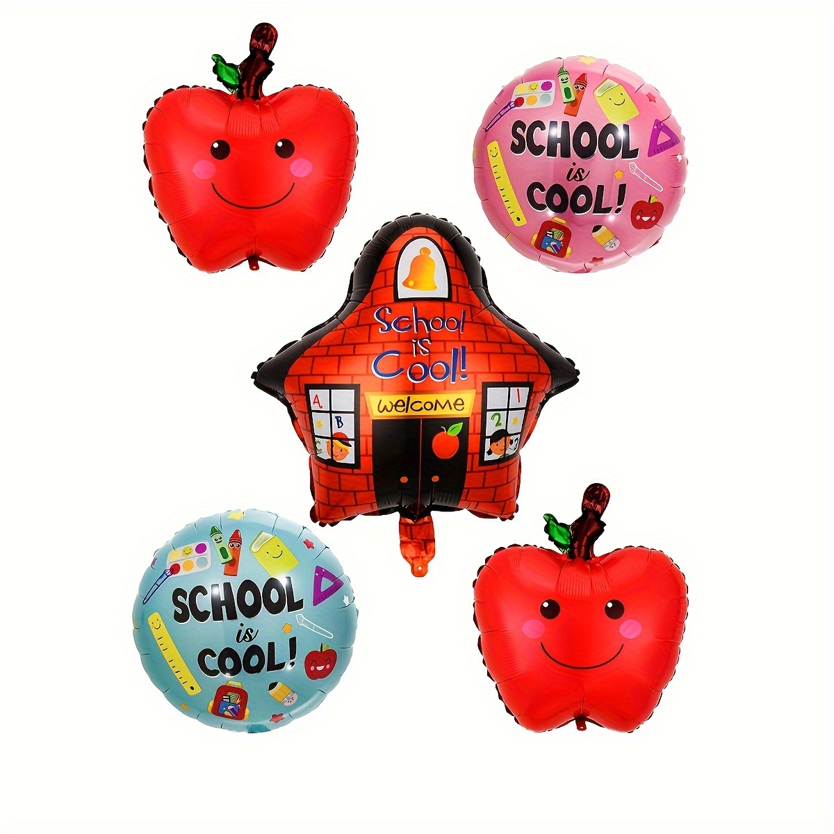 Back School Celebration Kit Welcome House Red Foil - Temu