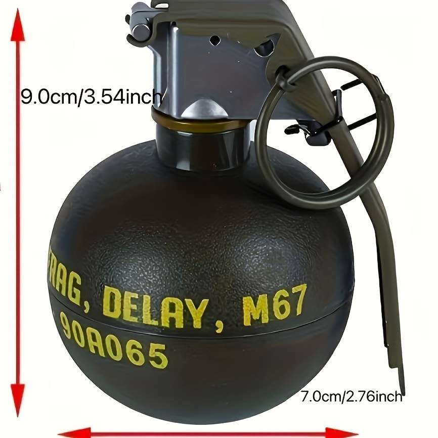 M67 Grenade Model Kit 1 1 Scale Cosplay Accessory Abs Material Functional Simulation ...
