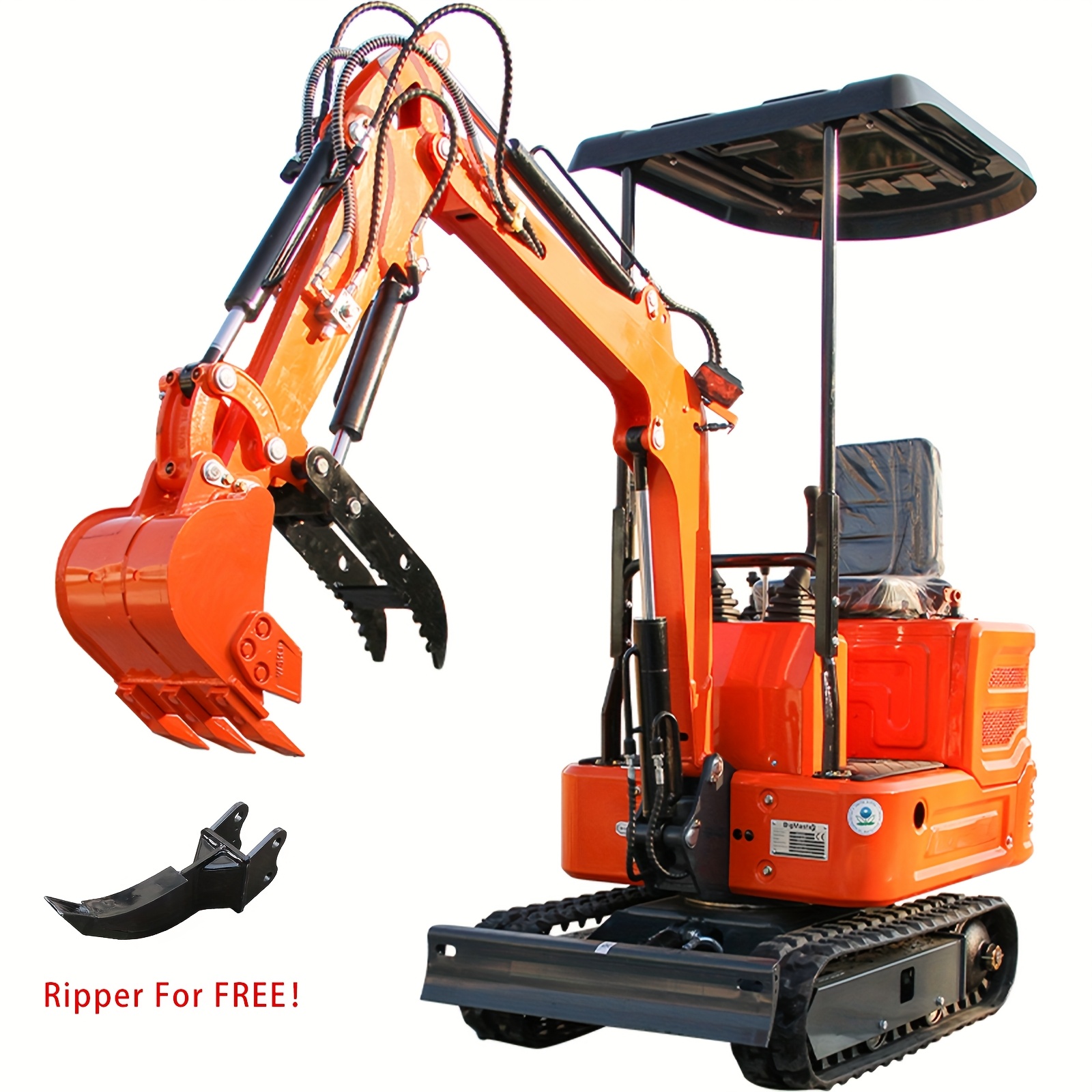 mini excavator sold on Temu United States