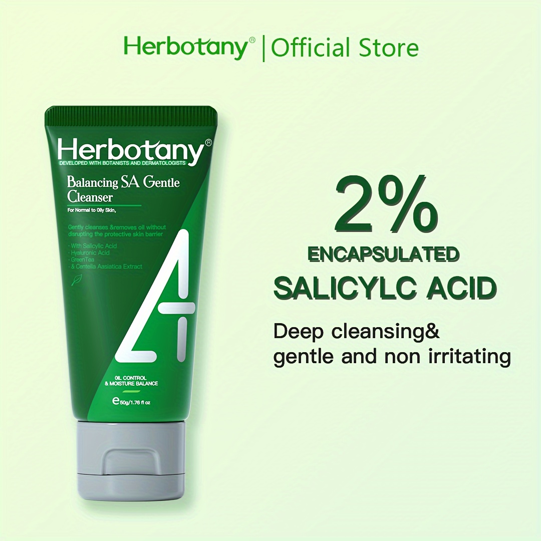 Balancing Sa Gentle Cleanser Normal Oily Skin Acne - Temu