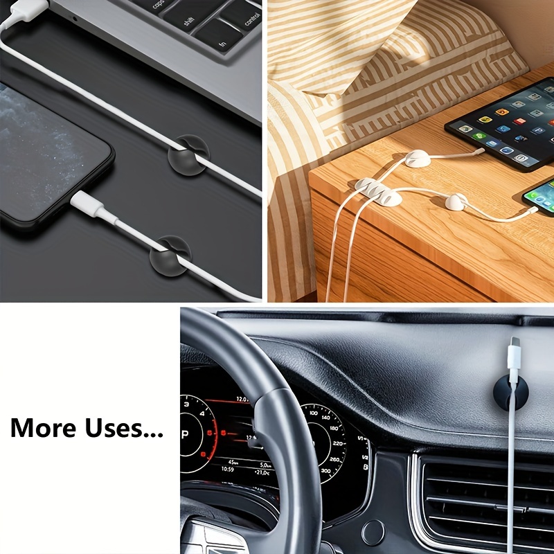 Car Dashboard Phone Charger Cable Clips Adhesive Cord - Temu United