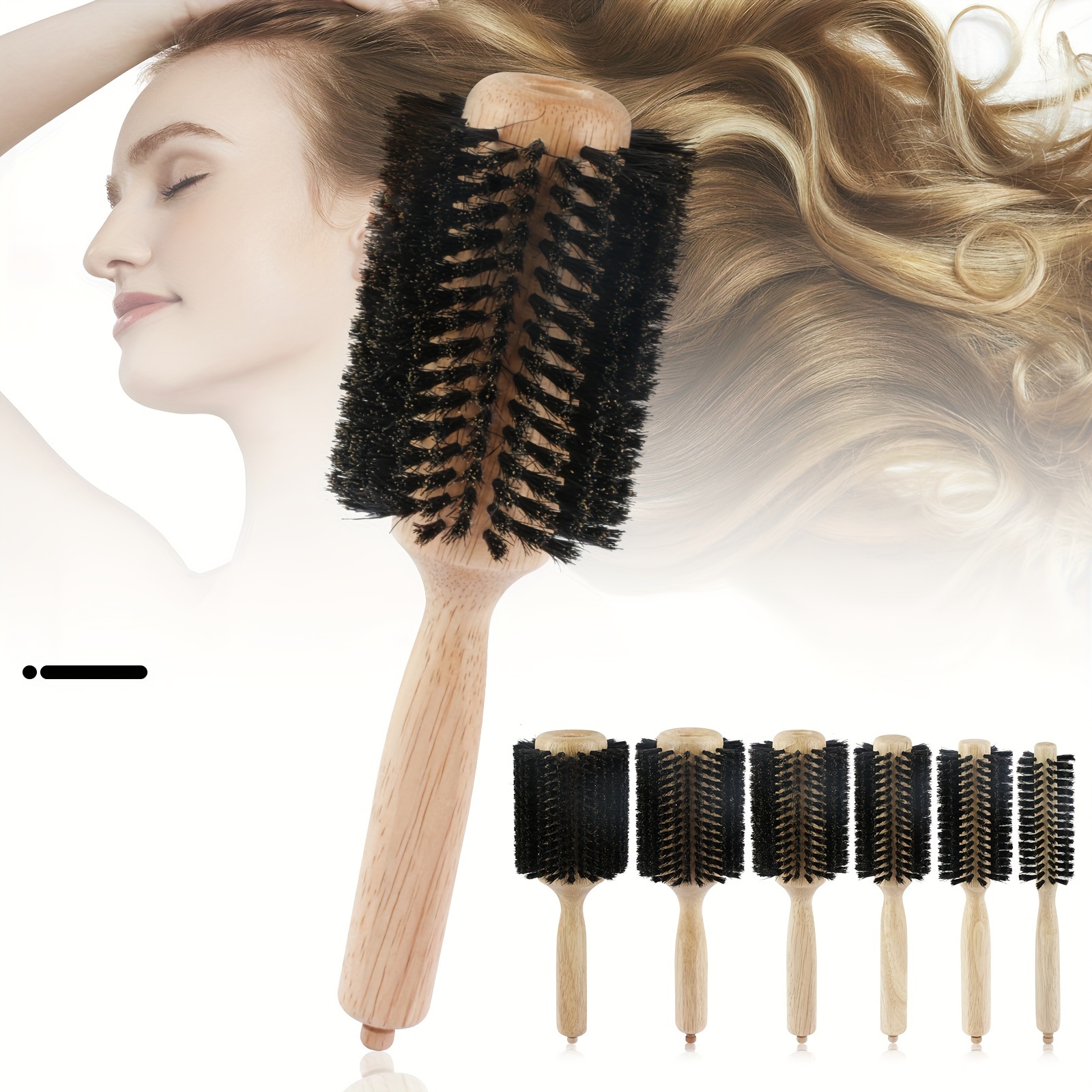 hair round brush sold on Temu United States