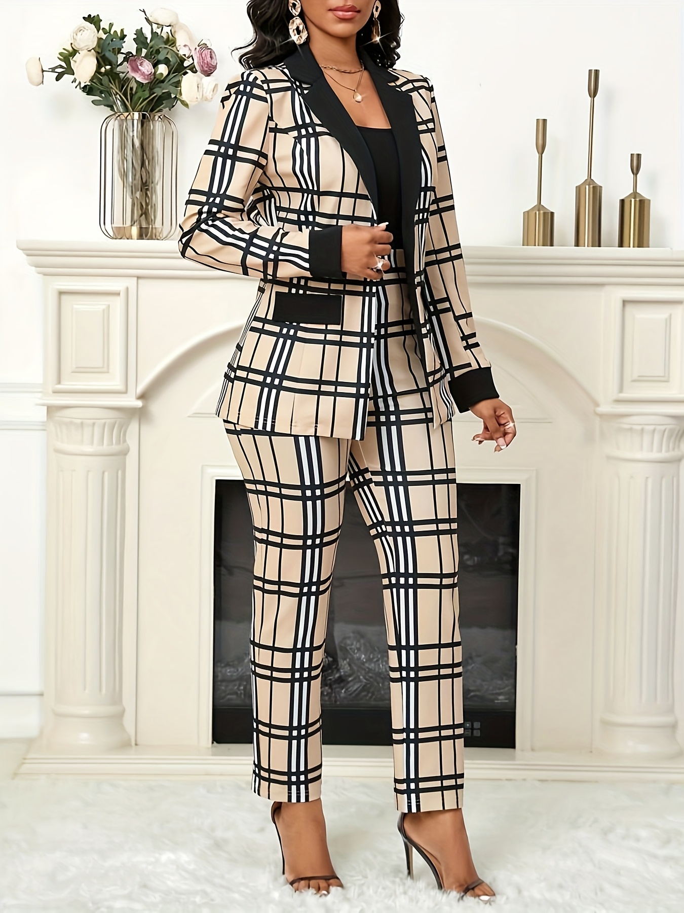 ladies pant suits sold on Temu United States