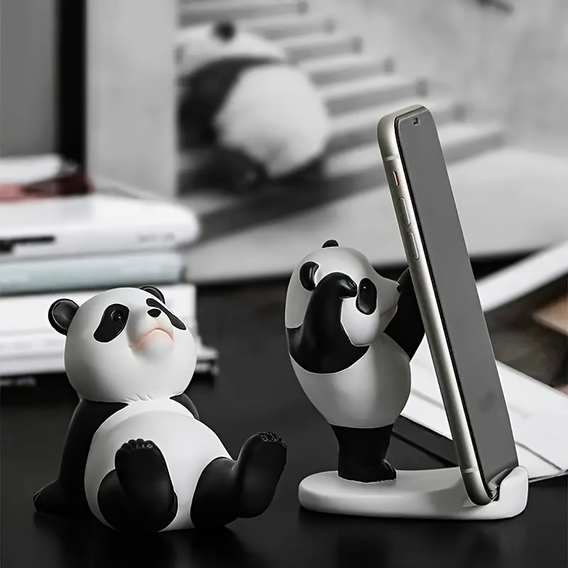 Panda Cute Phone Stand Desk Adjustable Compatible - Temu Australia
