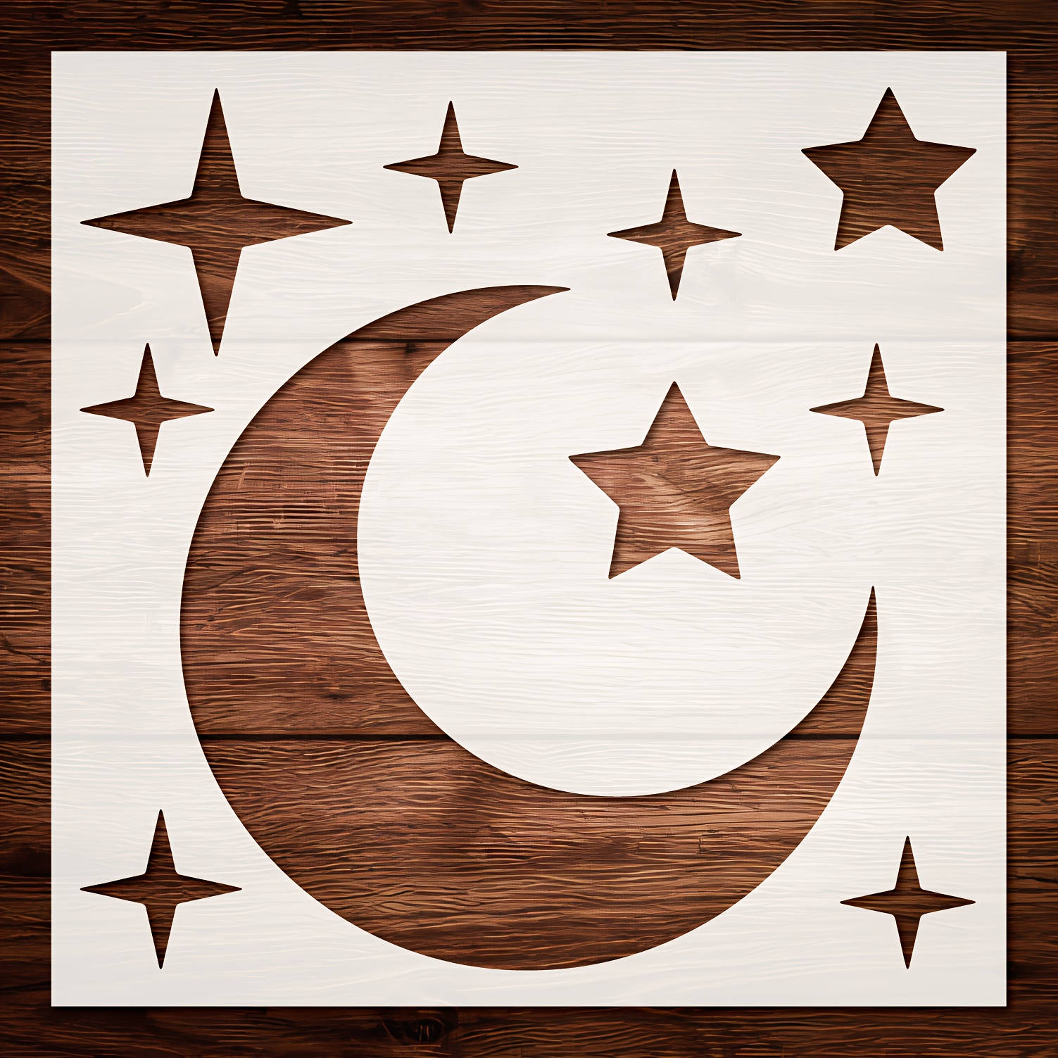 Mond Schablone Mond Und Sterne Symbol Design Vorlage Vektor | Premium