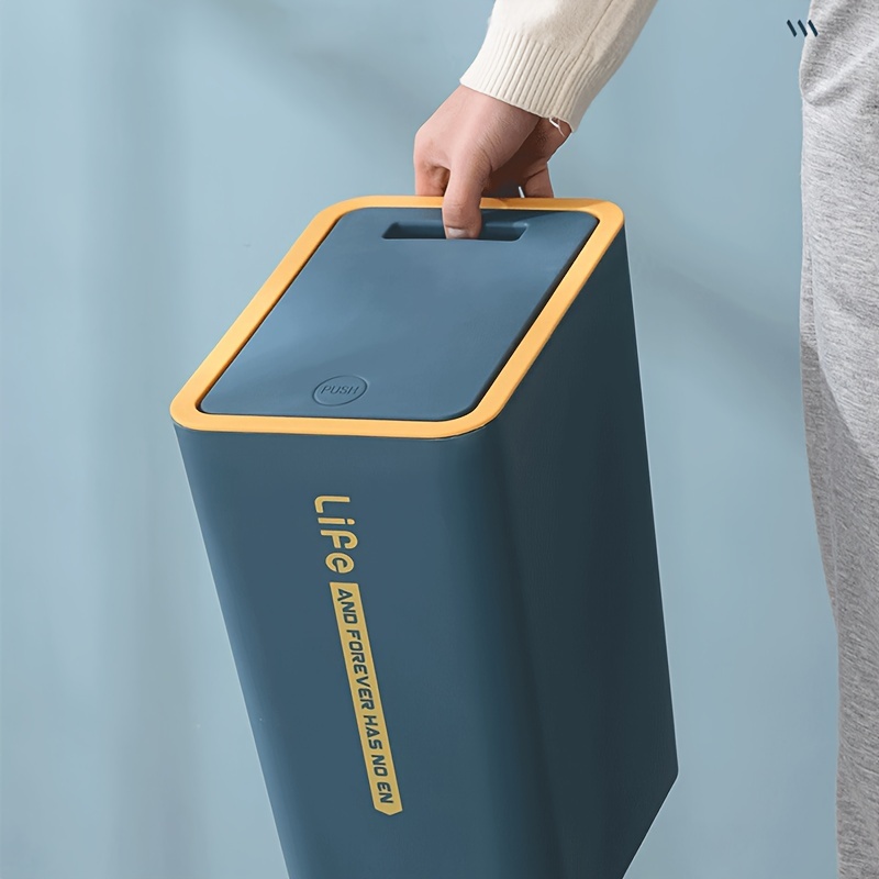 Plastic Trash Lid Press type Trash Waste Paper Storage - Temu