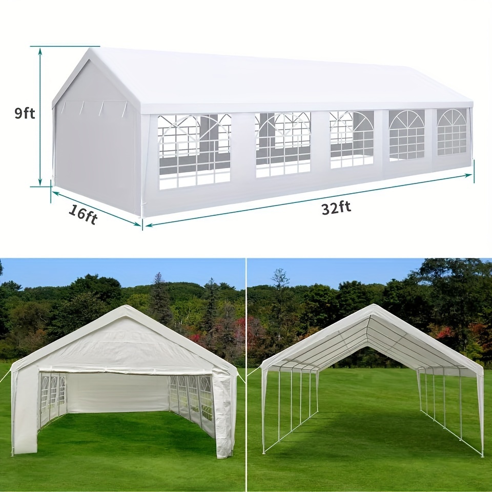 Homiflex 16x32ft Party Tent Heavy Duty Wedding Tent Event Shelters ...