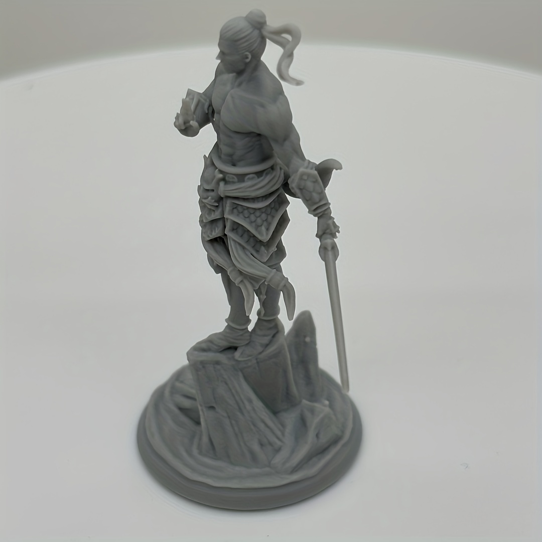 3d Printed Male Monk Adventure Figure: Base Rpg Statue Chips - Temu Canada