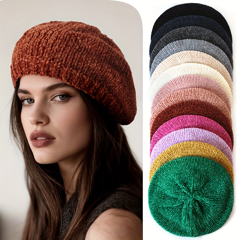 knit beret sold on Temu Republic of Korea