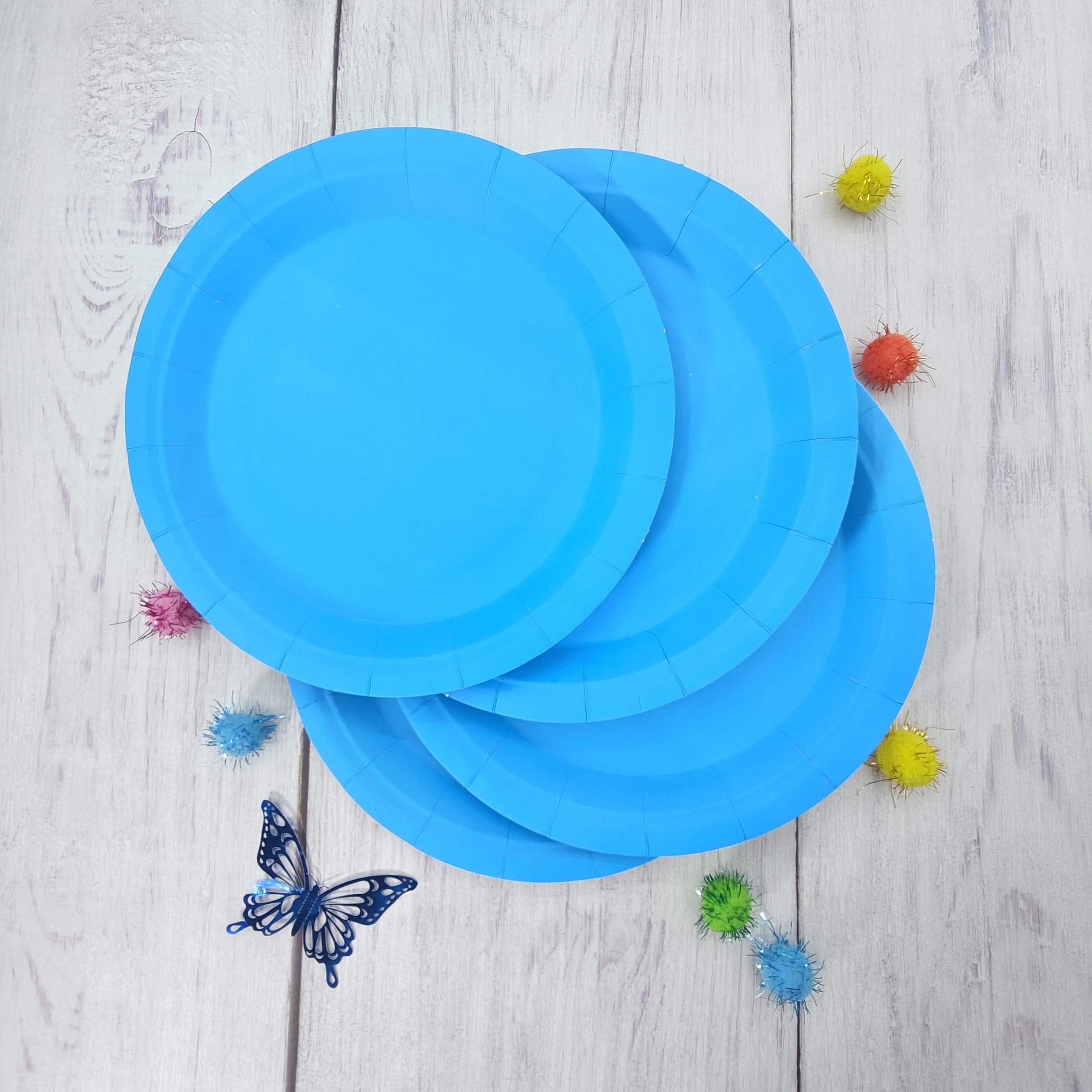Disposable Colored Paper Plates Round Party Plates Seasons - Temu