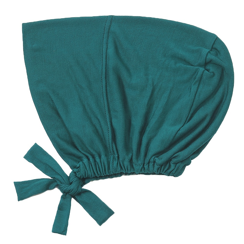 Stylish Monochrom Tied Back Undercap, Thin High Elastic Inner Hijab ...