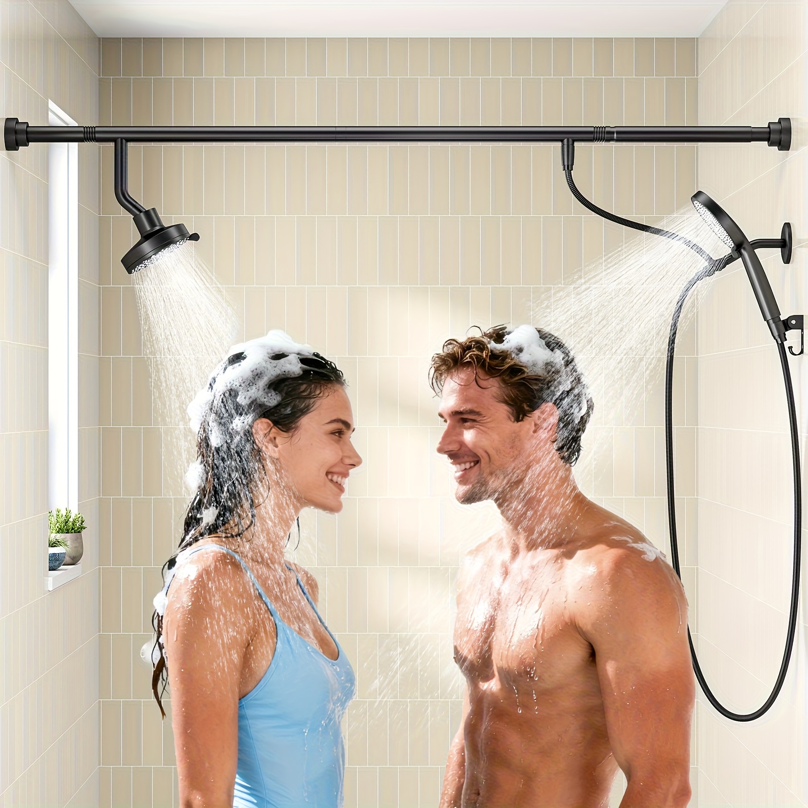 shower head for 2 people sold on Temu United States