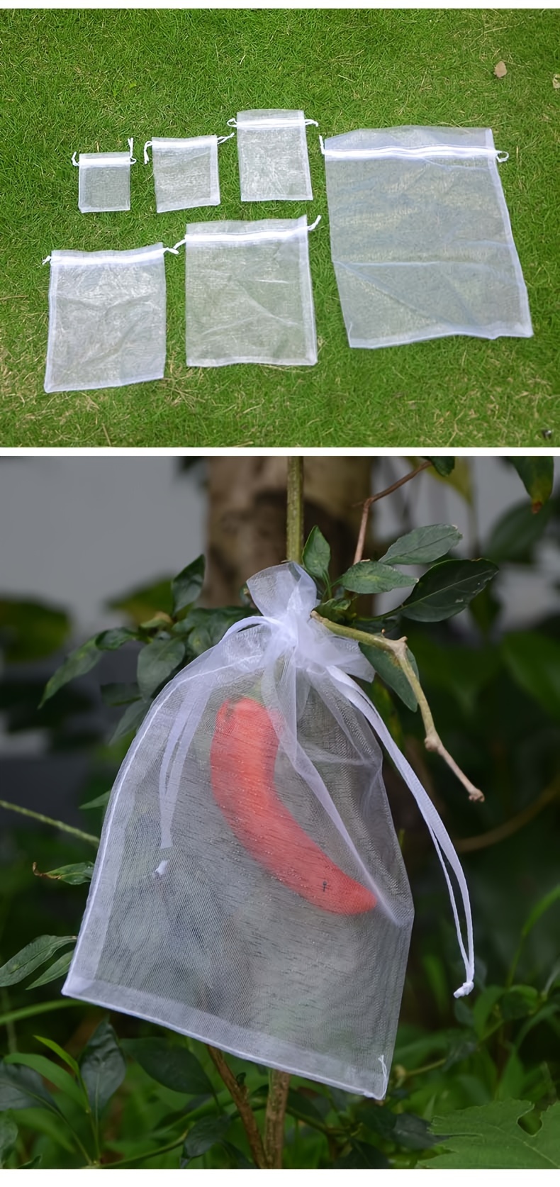 Fruit Bag Anti Bird Mesh Bag Insect Proof Bag Fruit Tree Fig Grape ...