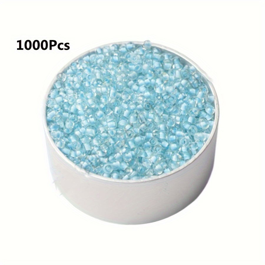 1000 stk. Farverig mini glasvanding hjerte spacer perler til - Temu Denmark