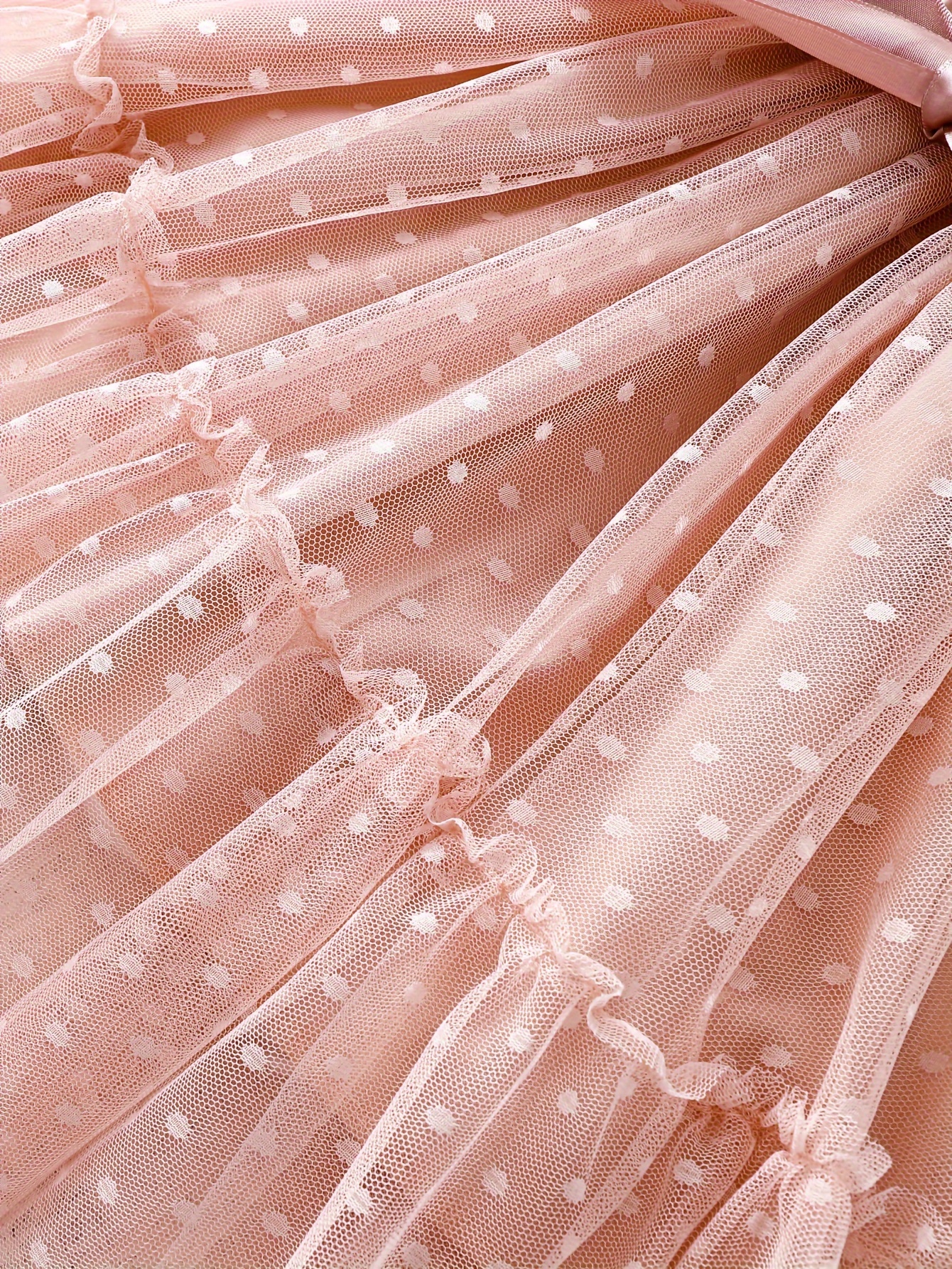 Girls' Dots Print V Neck Tulle Princess Dresses Birthday - Temu