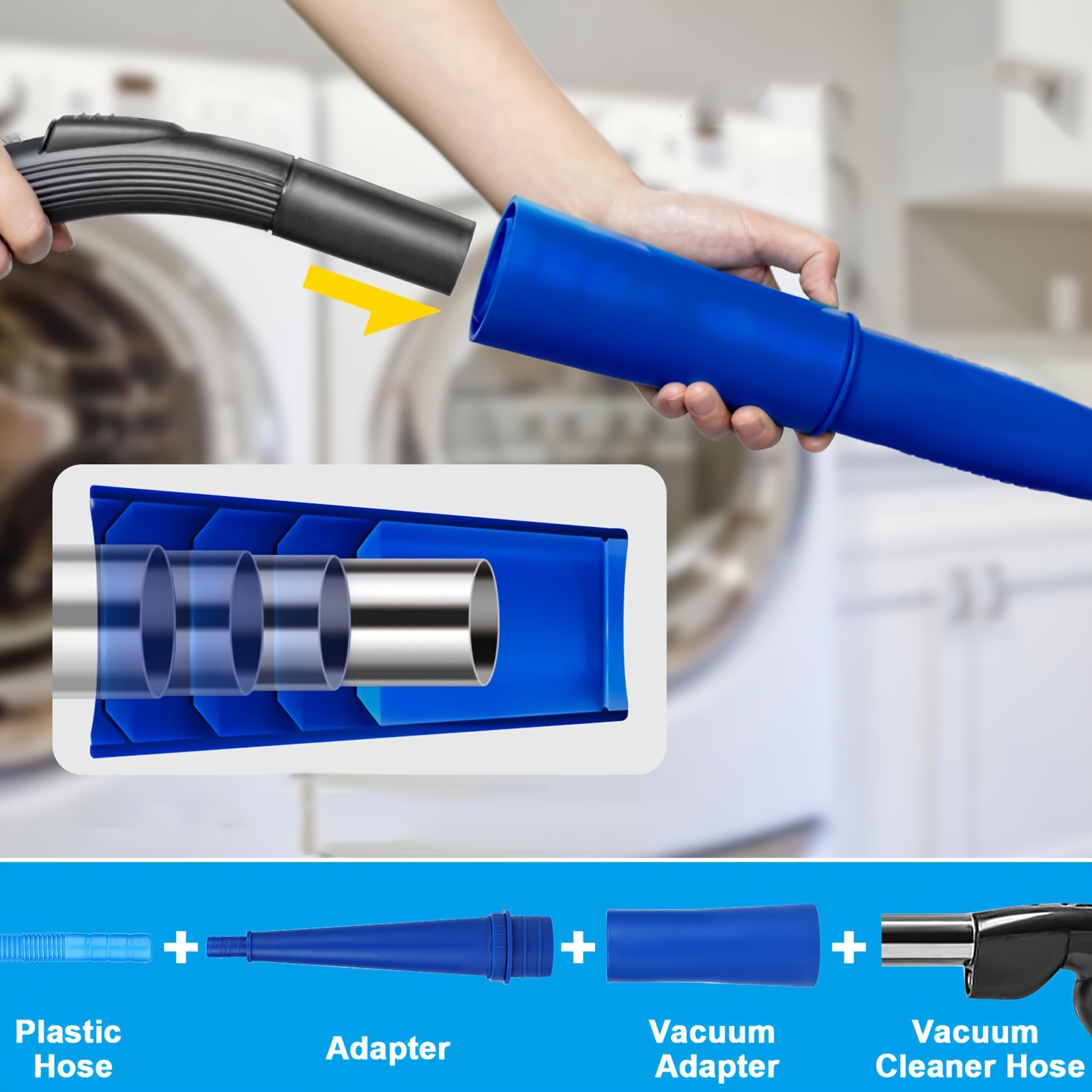 washing machine lint remover vacuum cleaner duct dryer vent - Temu